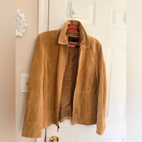 Jackets & Coats | Nwot Siena Tan Suede Zip Jacket Size L | Poshmark